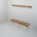 Bench Seating – Wall with Shelving (BSW-S) - Duracube