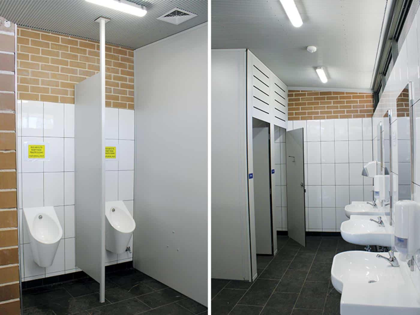 Doug Rennie Fields - Toilet and Shower Partitions, Compact Laminate ...