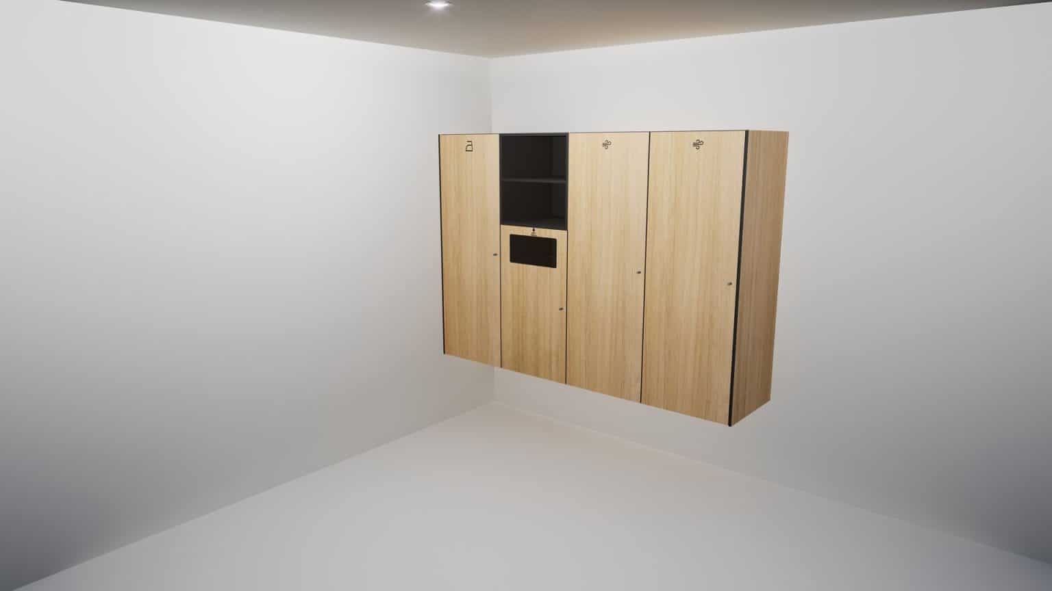Wall Mounted End-of-Trip Locker Systems (LWM-EOT) | DuraCube